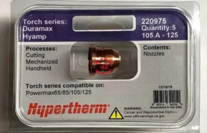 Béc cắt 220975 Powermax125 Hypertherm chính hãng, rẻ 2024