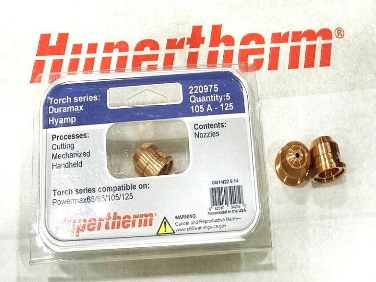 Béc cắt 220975 Powermax125 Hypertherm chính hãng, rẻ 2025